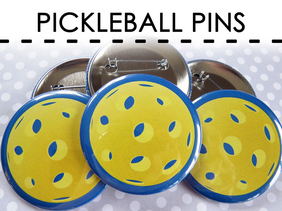 Gift for Pickleball Players, Pickleball Pins Buttons, Pinback Button ...