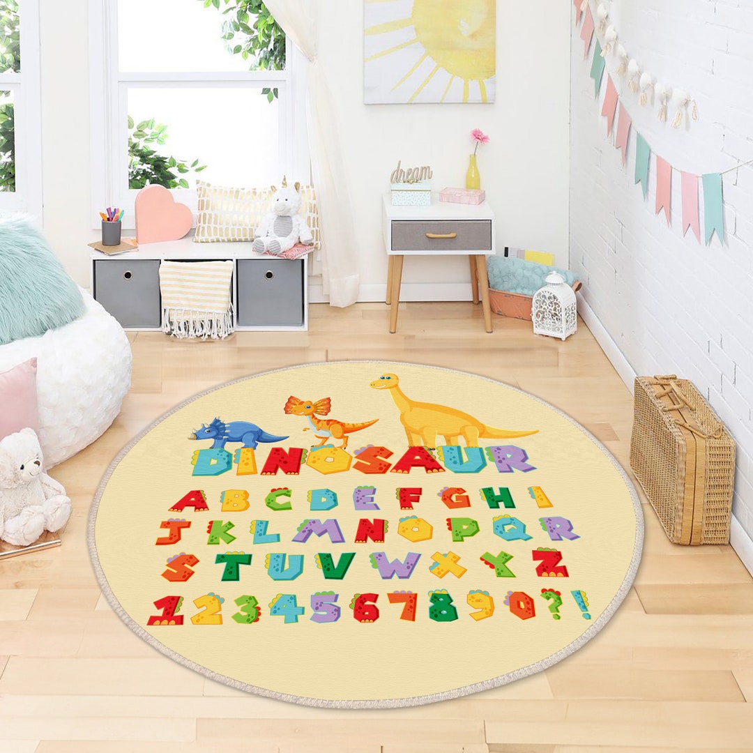 Learn the Alphabet Nursery Rug, Carpet With Letters, Alphabet Hand ...
