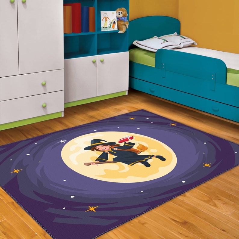 Magical School Rug for Kids, Wizard School Rug, Mystical Baby Carpet ...