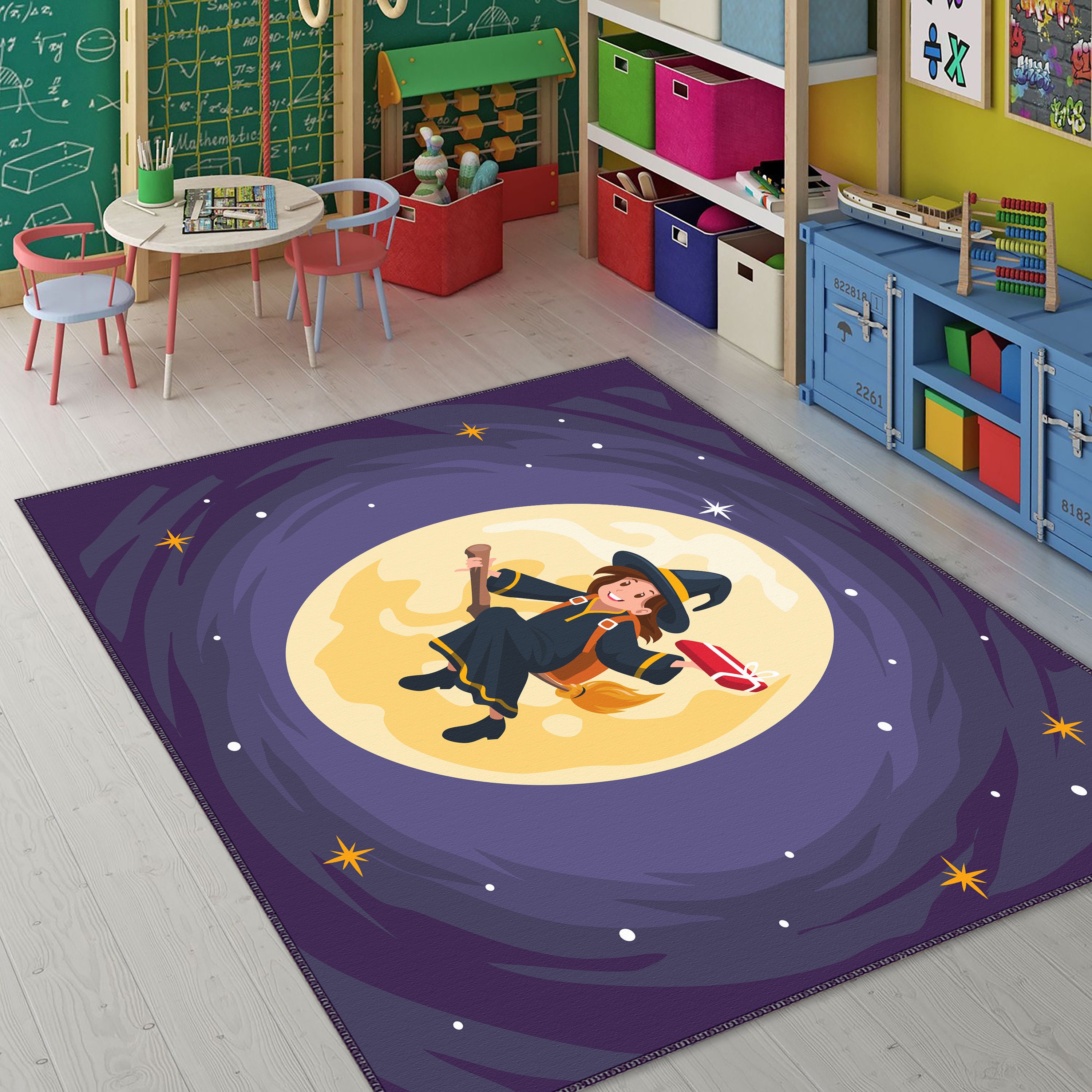 Magical School Rug for Kids, Wizard School Rug, Mystical Baby Carpet ...
