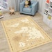 World Map for Kids Rug, Child Room Rug, Animals Rug, Gift for Kids ...