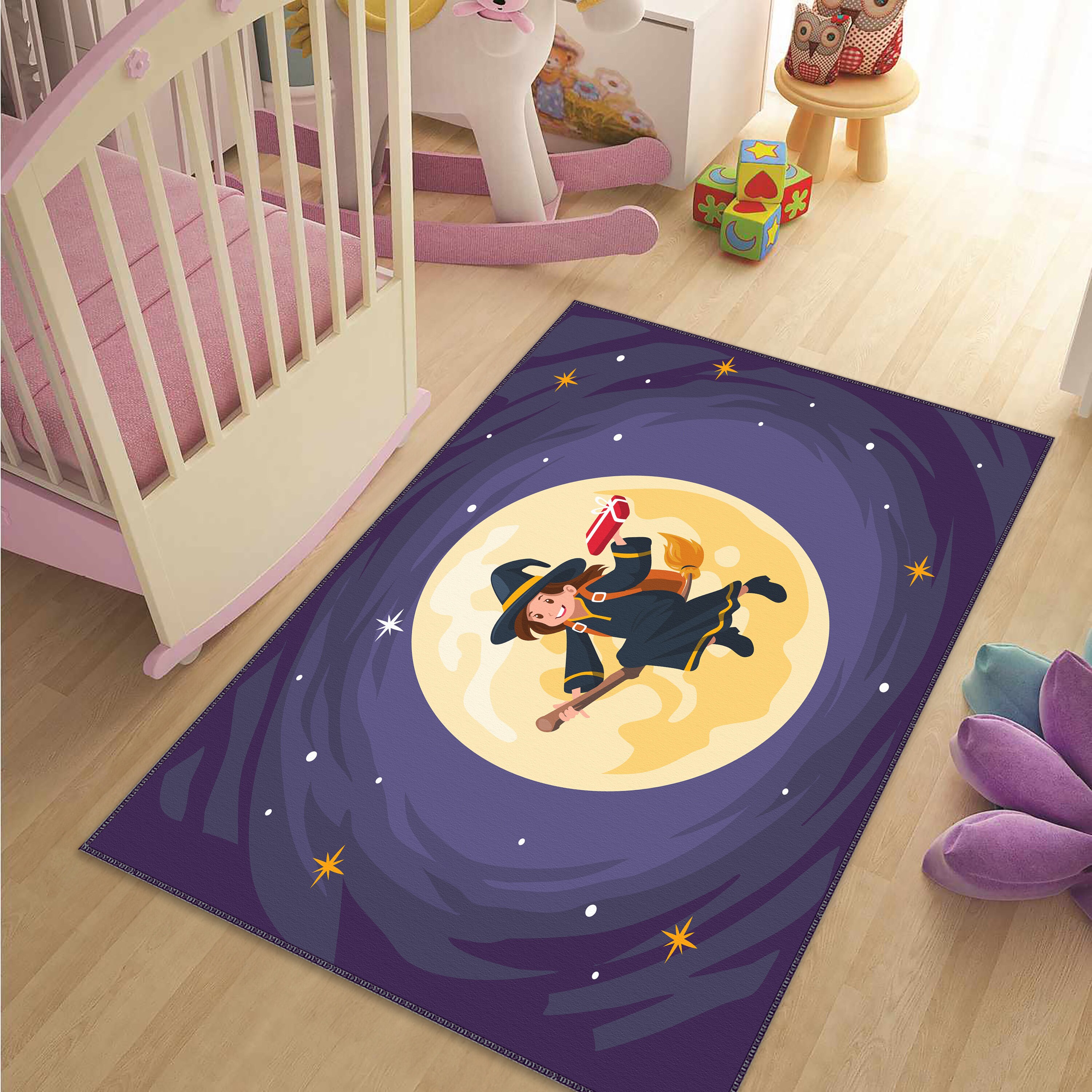 Magical School Rug for Kids, Wizard School Rug, Mystical Baby Carpet ...