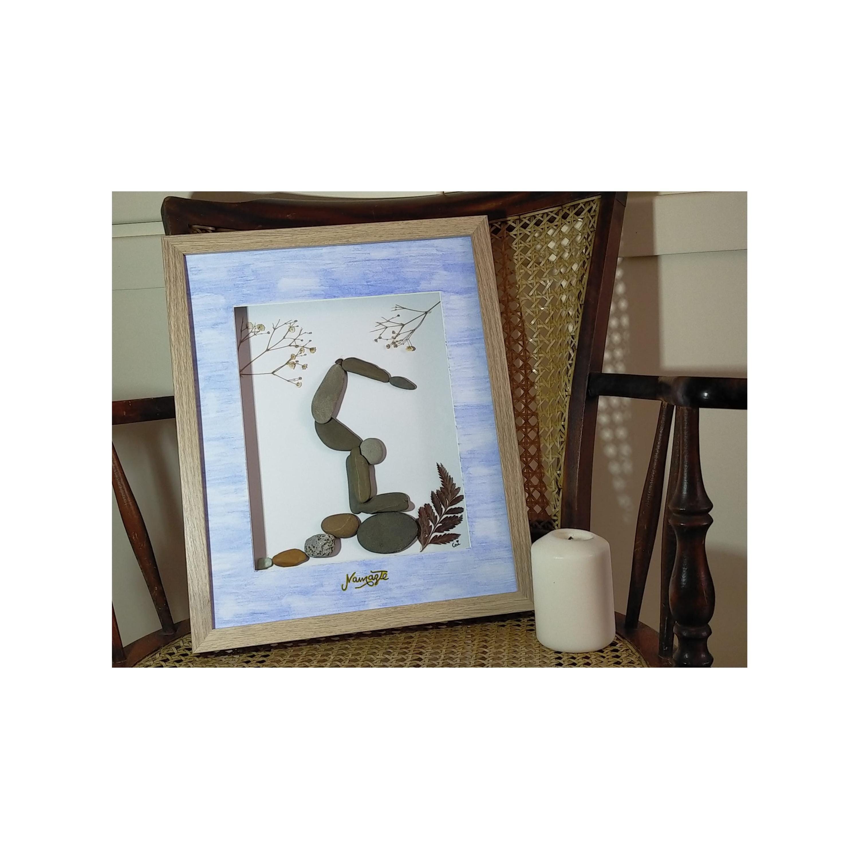 NAMASTE WALL ART , Handcrafted Wall Decor,yoga Inspired Decor With Dry ...