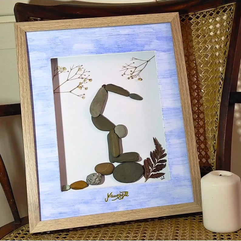 NAMASTE WALL ART , Handcrafted Wall Decor,yoga Inspired Decor With Dry ...