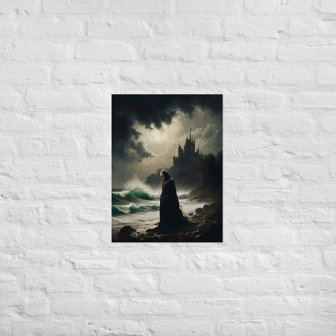 Dark Malevolent Ghost Woman, Poster, Canvas, Print, Dark Romanticism - Etsy