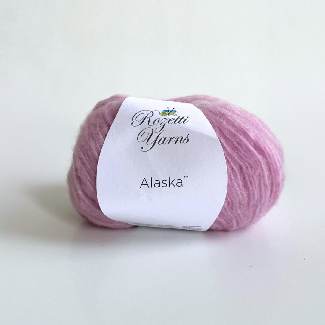 Pink Alpaca Yarn Rozetti Yarns Alaska 903 Fairy 246 Yards per Ball Rose ...