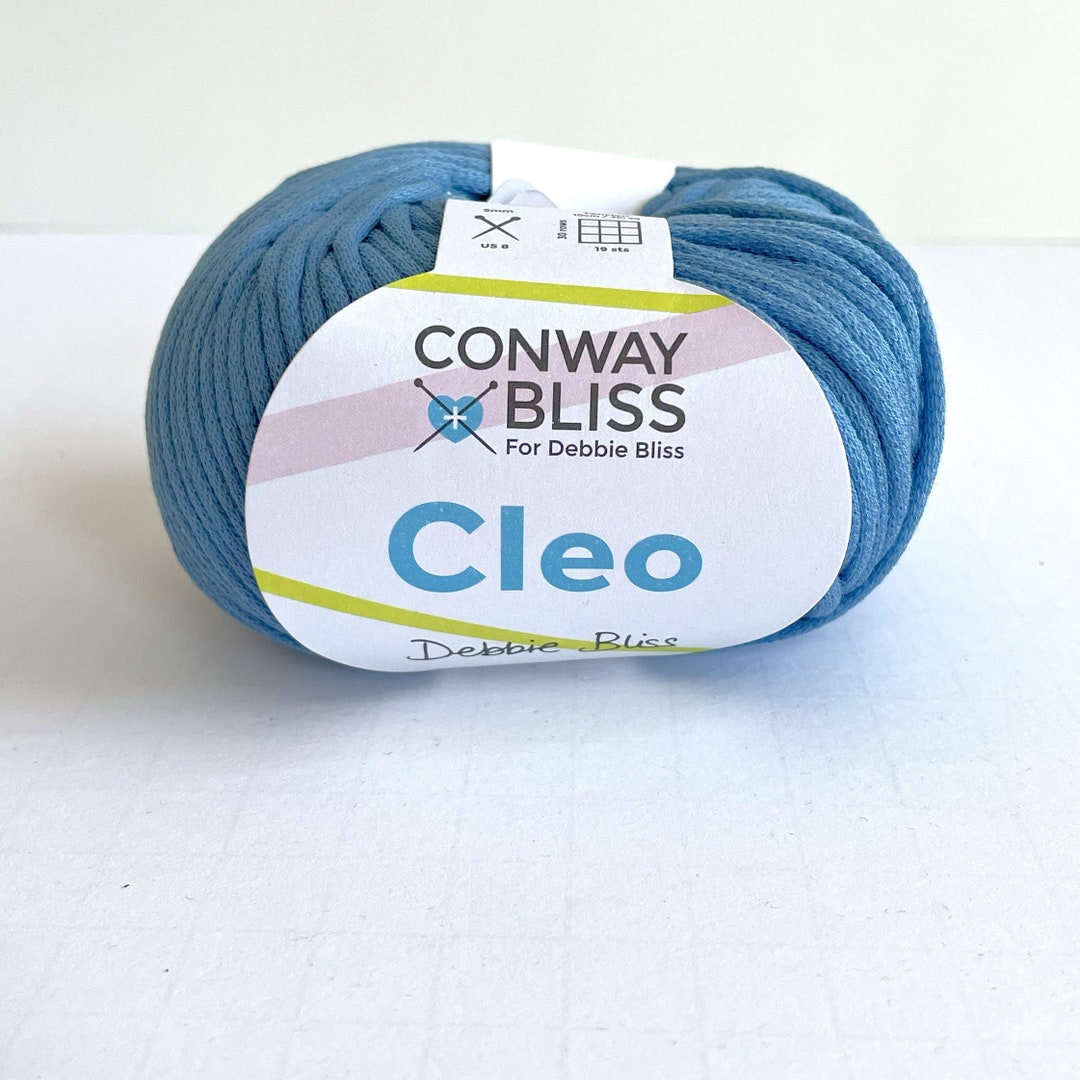 Light Blue Cleo Yarn Color 04 Denim Conway and Bliss 98 Yards per Skein ...
