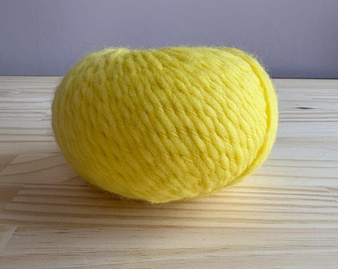 Loopy Mango Dream - Sunshine - Bright Yellow Worsted Weight or Aran ...