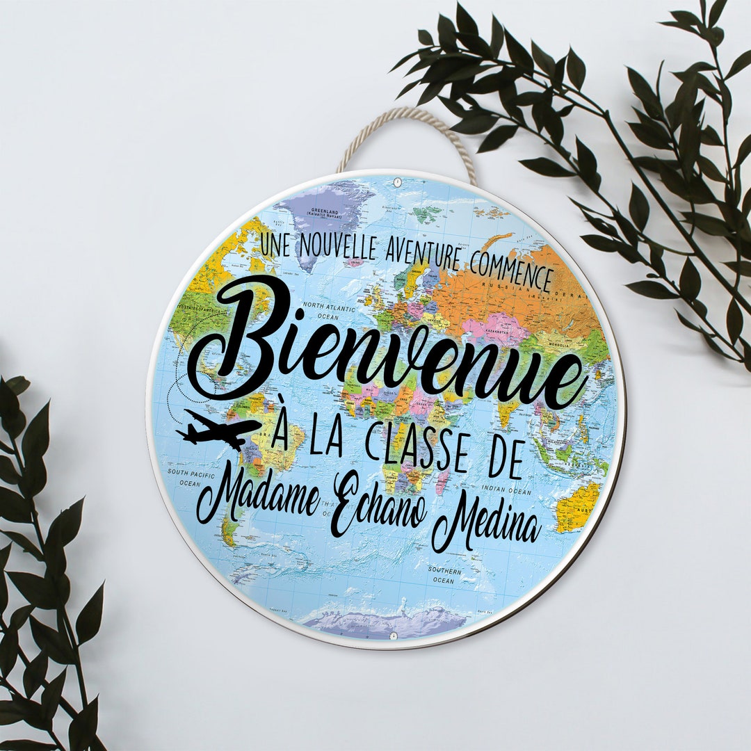 Personalized French Teacher Signs Welcome to French Classroom French ...