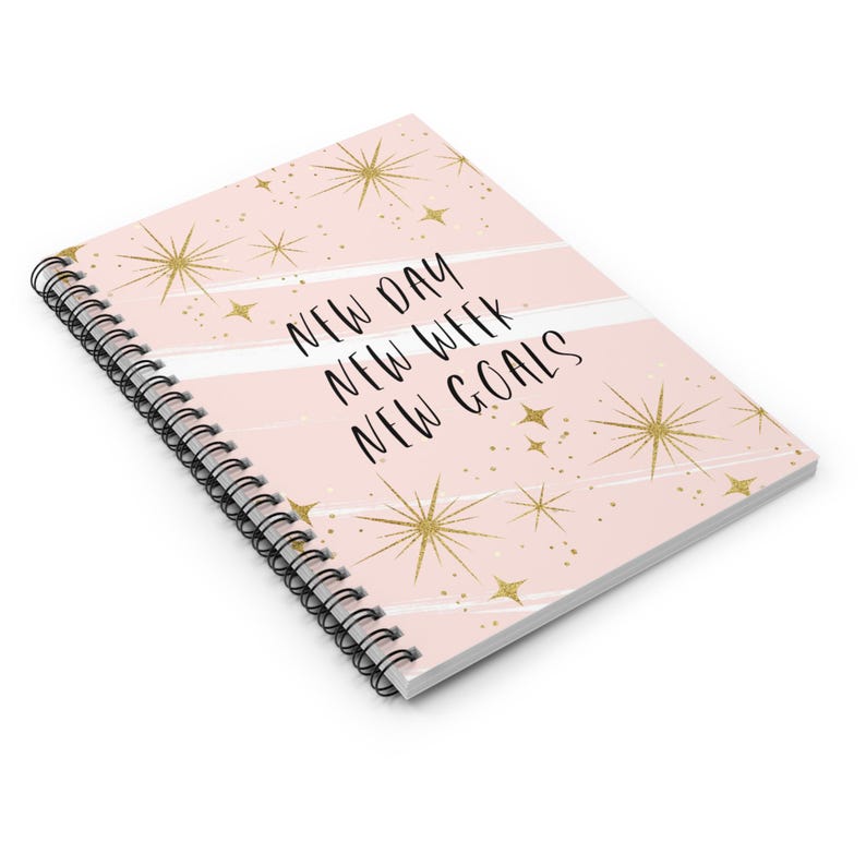 Motivational Goal Journal/planner: Spiral Notebook - Ruled Line - Etsy