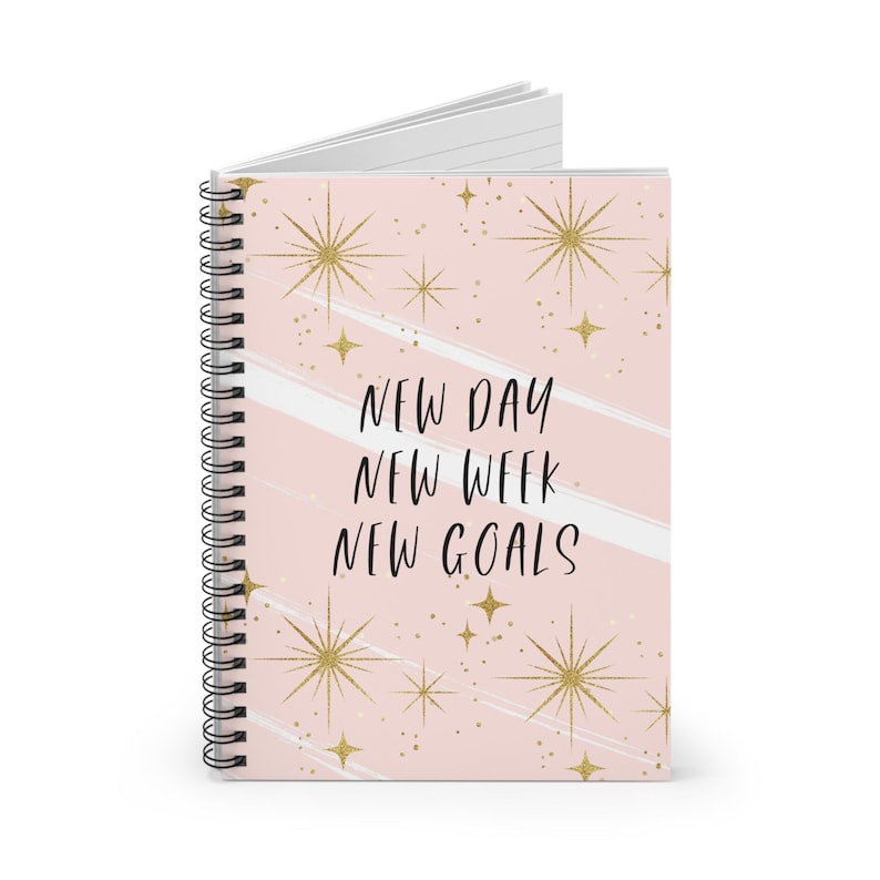 Motivational Goal Journal/planner: Spiral Notebook - Ruled Line - Etsy