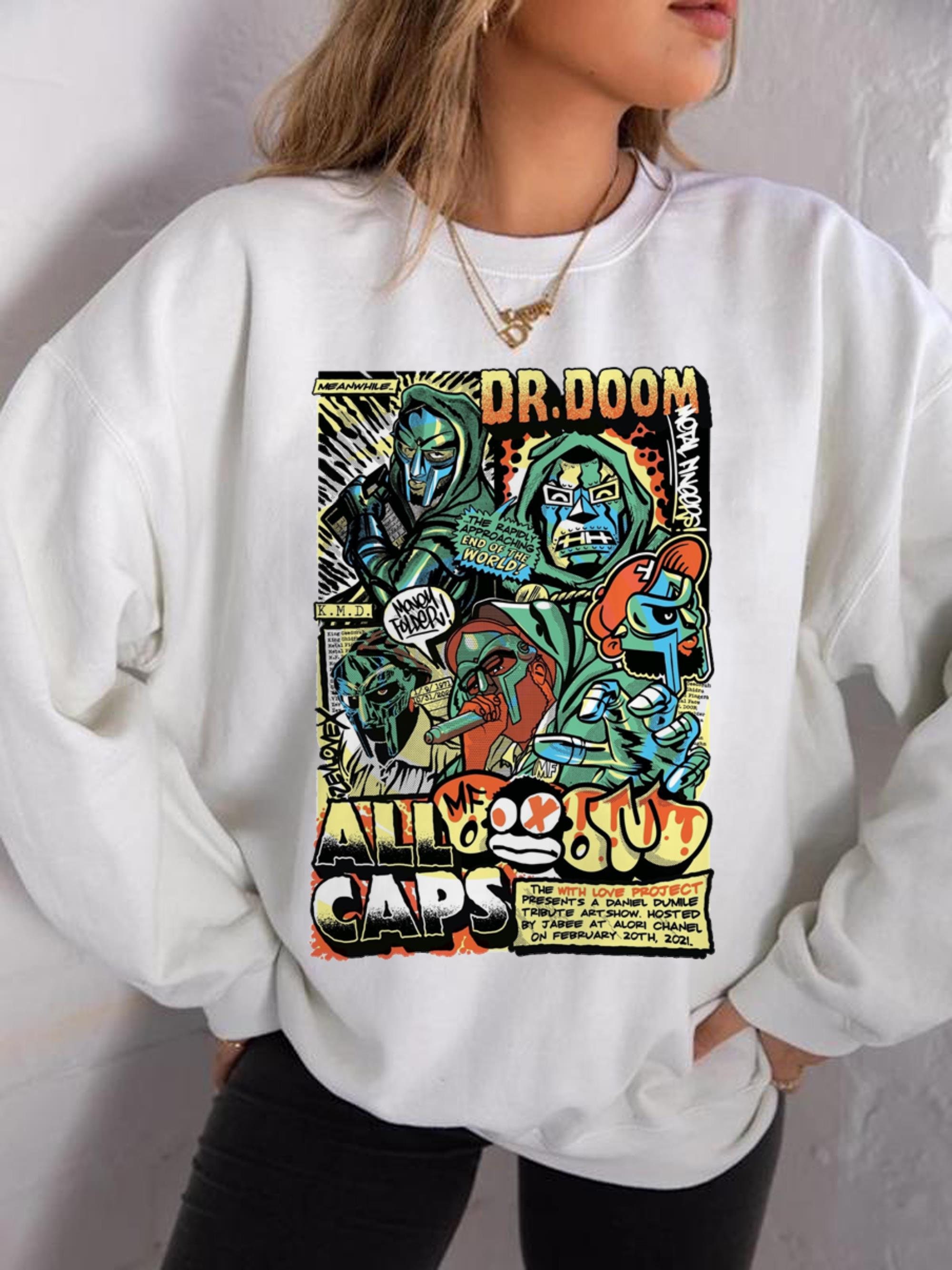 Comic Dr Doom All Caps shirt sold by Sunshine | SKU 531706 | Printerval UK