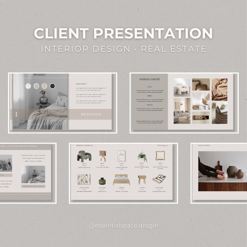 Interior Design Presentation Template | Interior Design Project ...