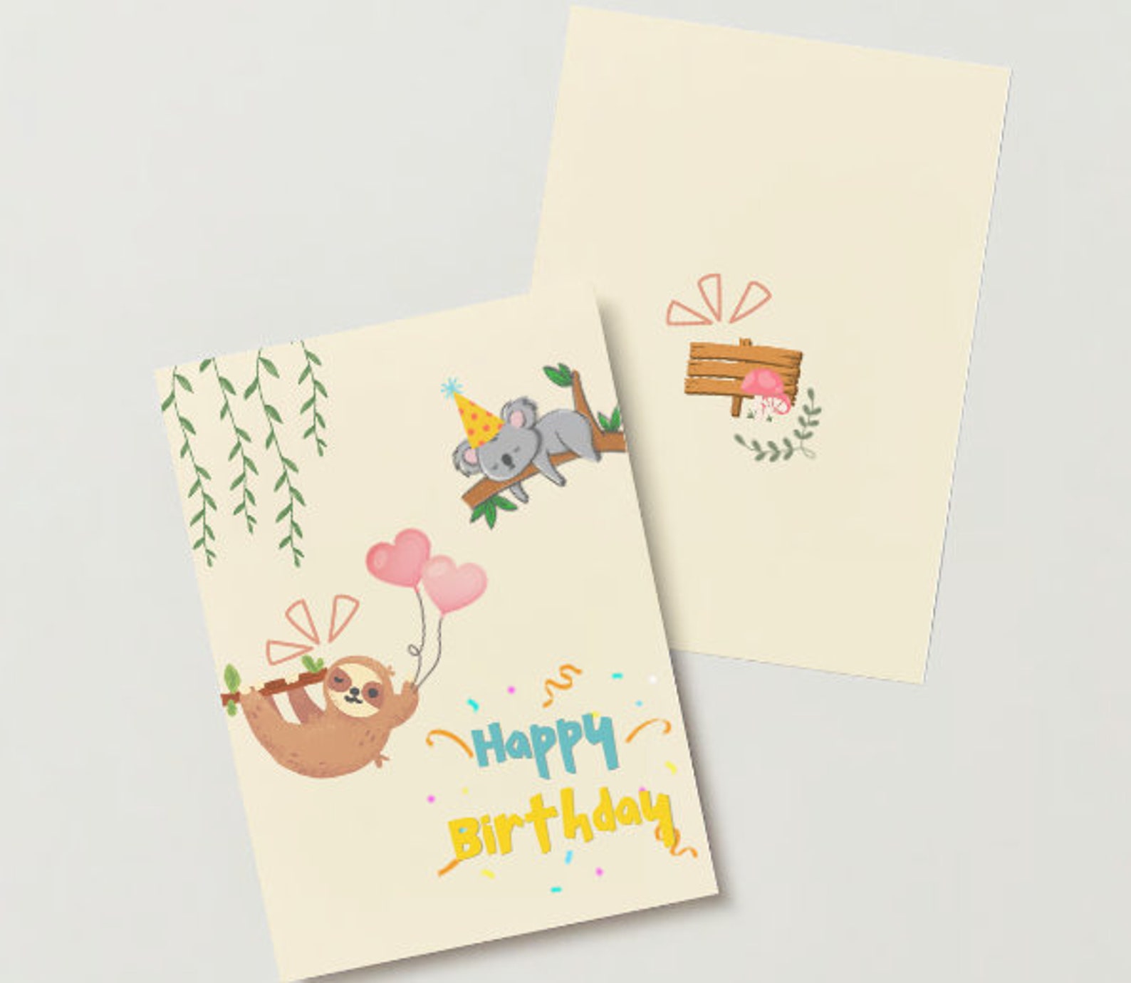 Make a Birthday Wish Printable Birthday Card Digital Download Birthday ...