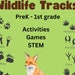 Wildlife Tracks Prek - 1 Learning Adventure: Identify 15 Animal ...