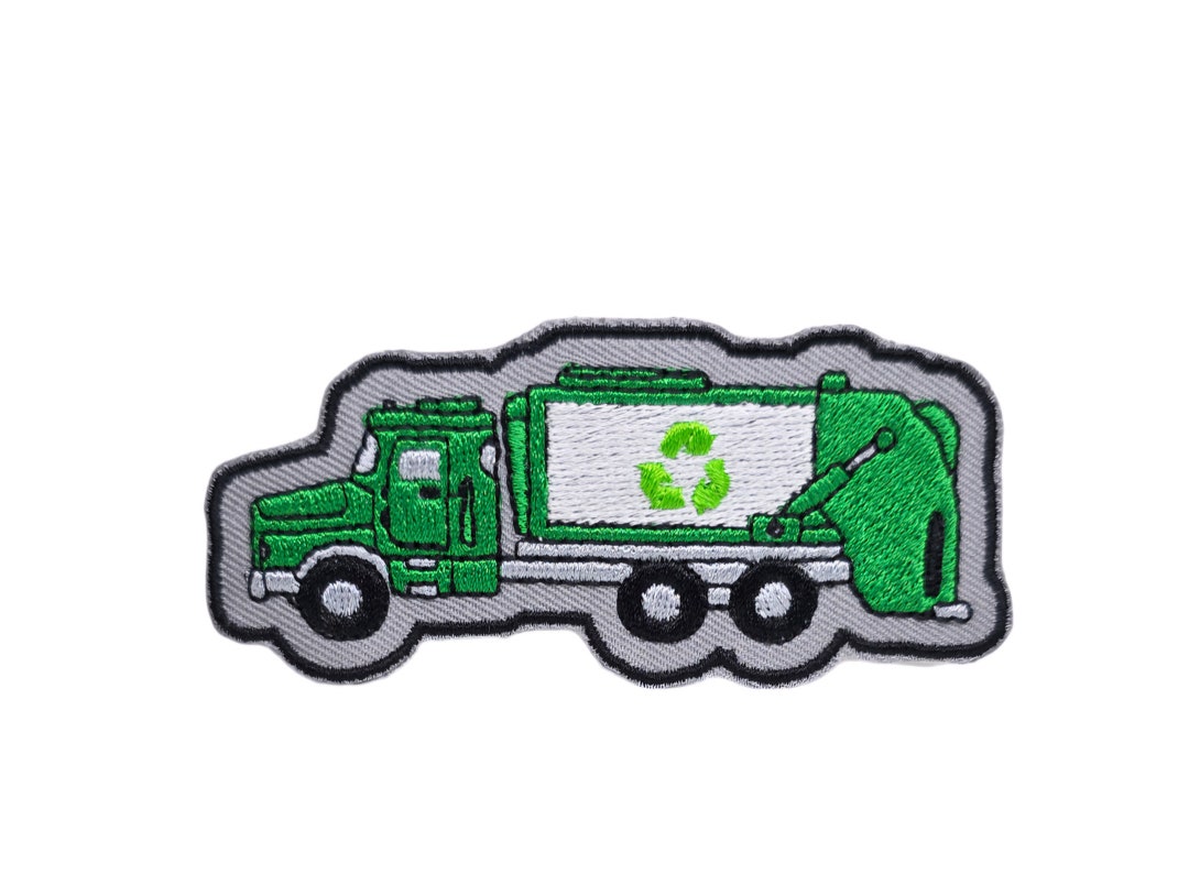 Garbage Truck Embroidered Patches Iron on Sew On - Etsy
