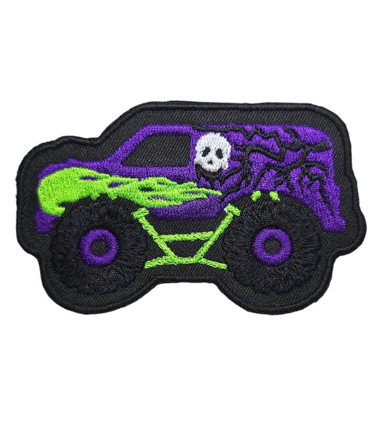 Monster Truck Embroidered Patches Iron on Sew On - Etsy