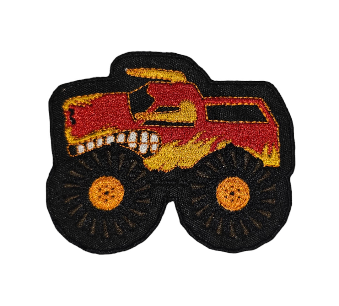 Monster Truck Embroidered Patches Iron on Sew On - Etsy