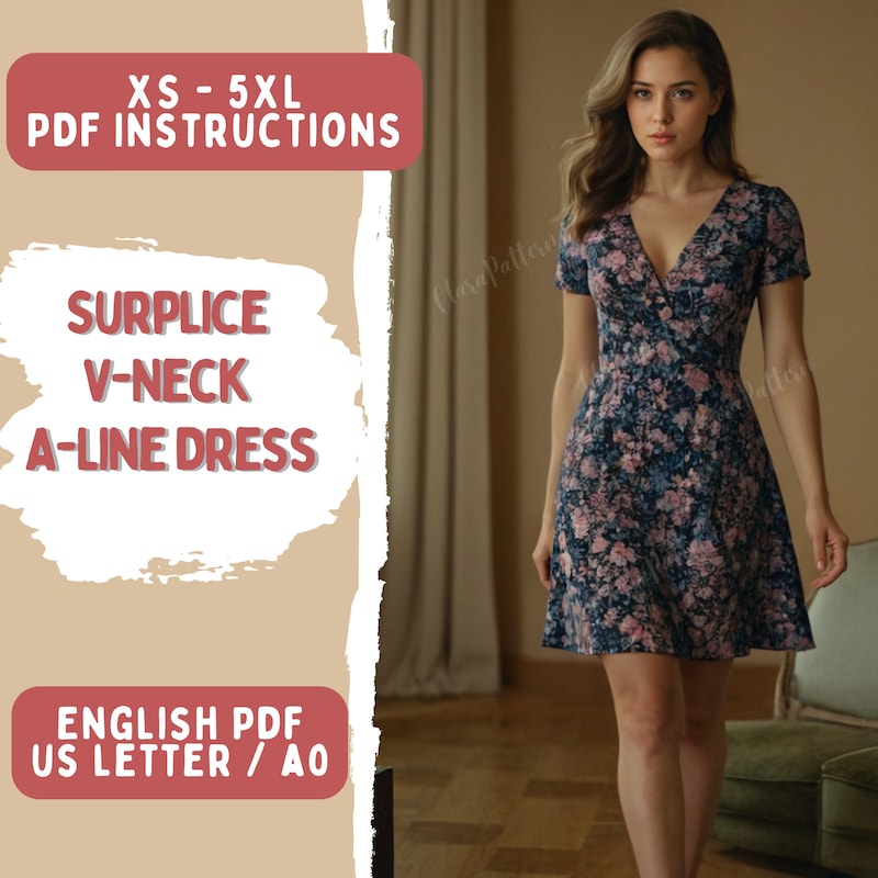 A Line Dress Pattern - Etsy
