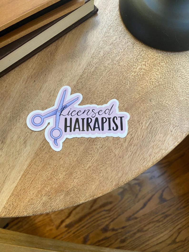 Hairapist Waterproof Sticker, Hair Salon Decor - Etsy