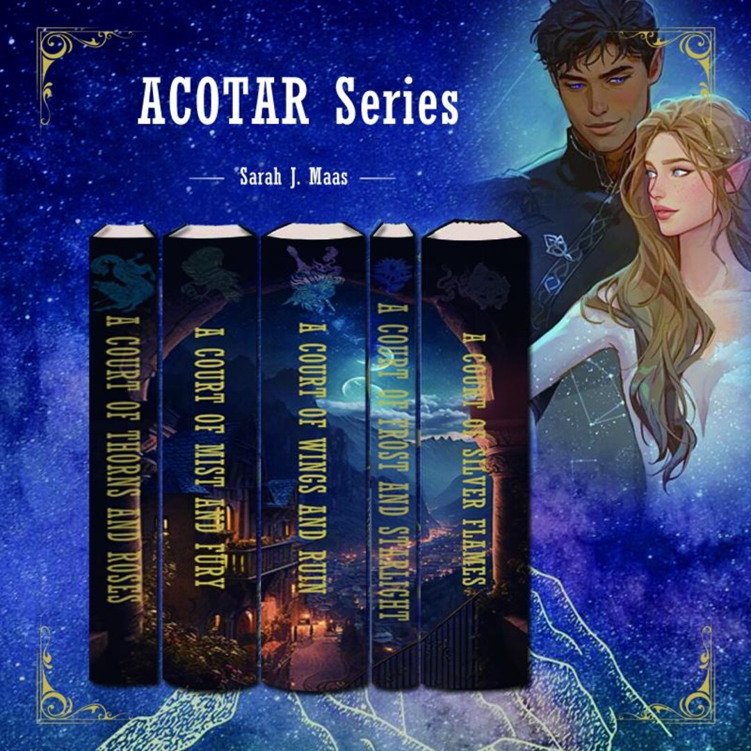 ACOTAR, A Court of Thorns and Roses by Sarah J. Maas, Hardcover Set ...