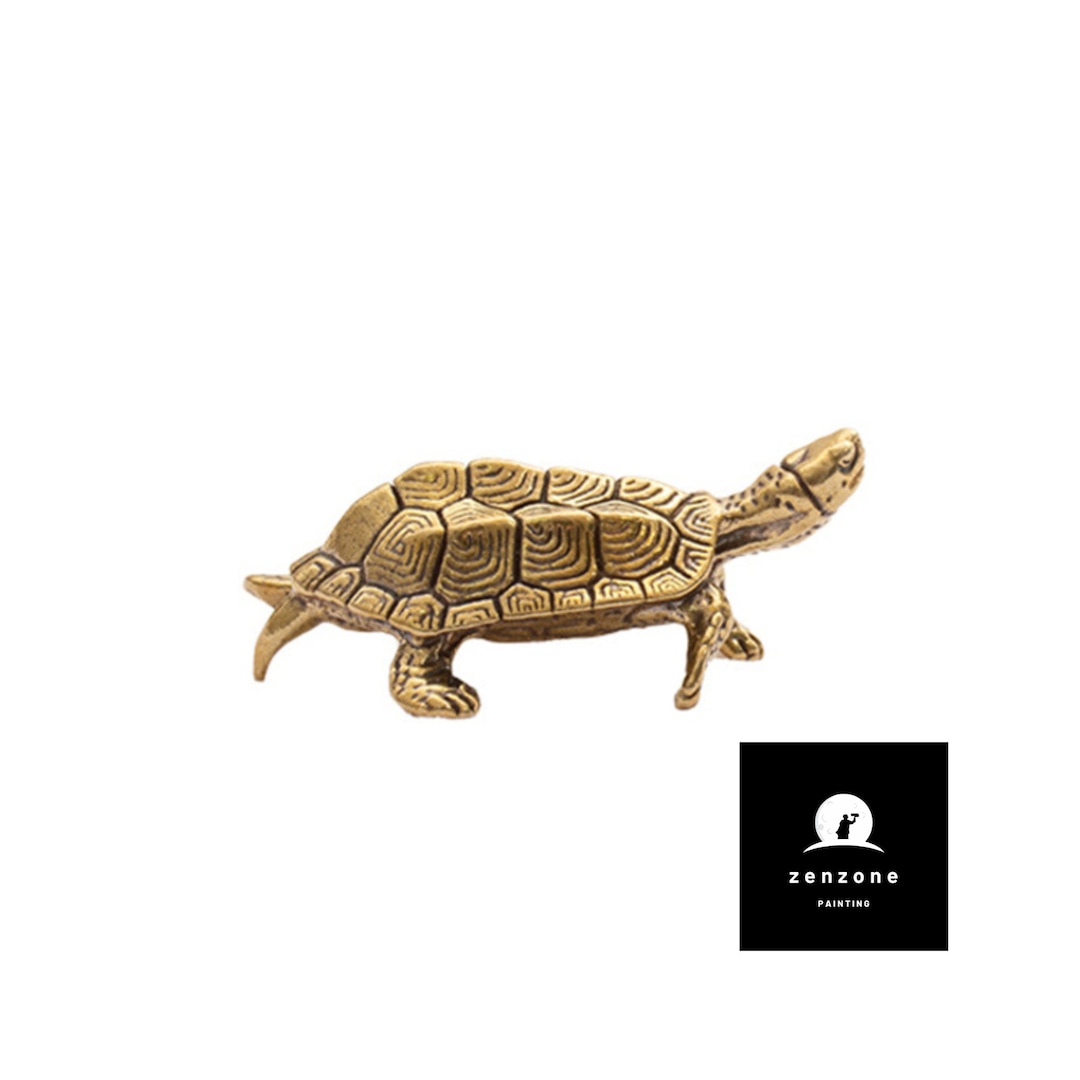 Handcrafted Turtle Statue - Unique Small Reptile Sculpture - Perfect ...