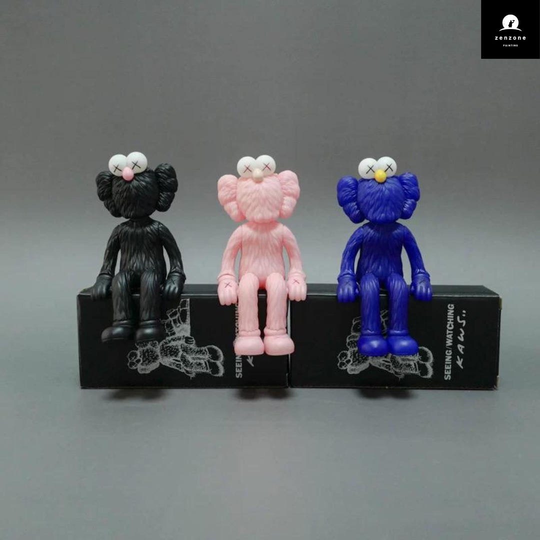 Limited Edition Elmo Kaws-inspired Doll Handcrafted Art Toy for Street ...