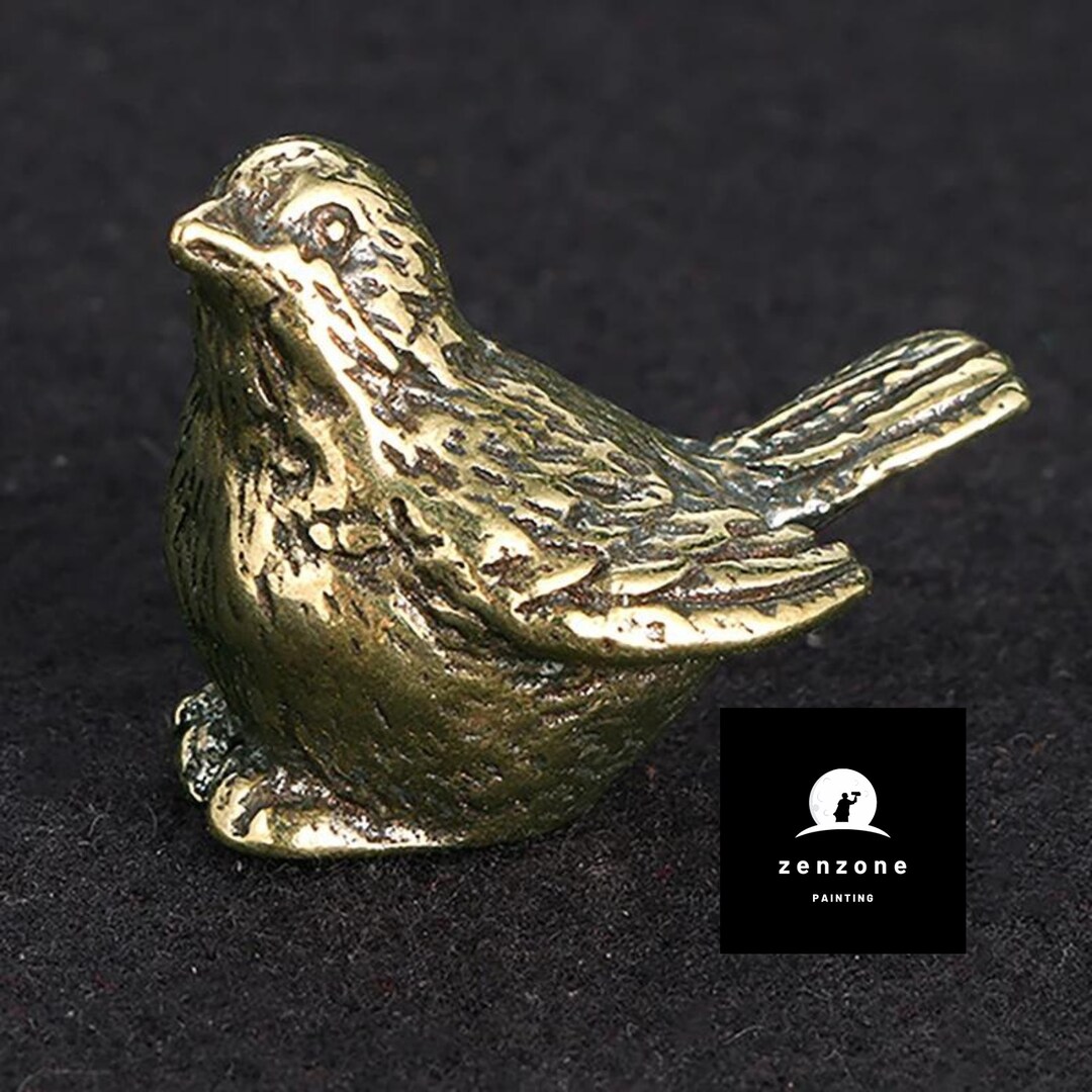 Miniature Bird Statue- Handcrafted Avian Figurine - Intricate Bird ...