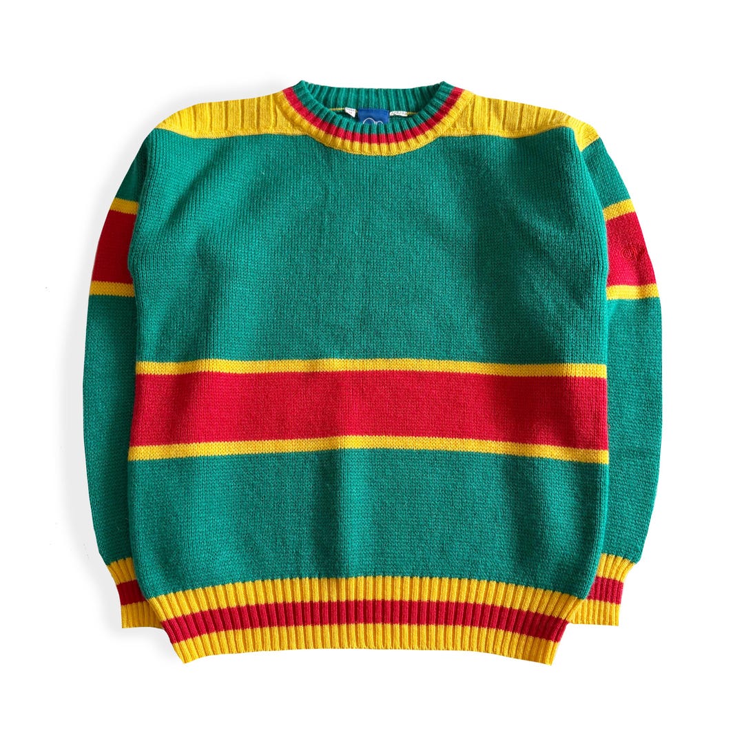 Vintage Ocean Pacific / OP, Colour Block 80's Style Sweater / Bold ...