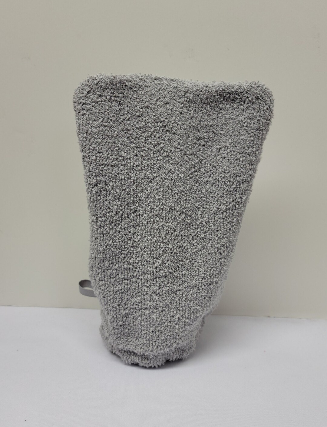 Gray - W Elastic Hand Washcloth Mitt, Make-up Remover, Bath Aid ...