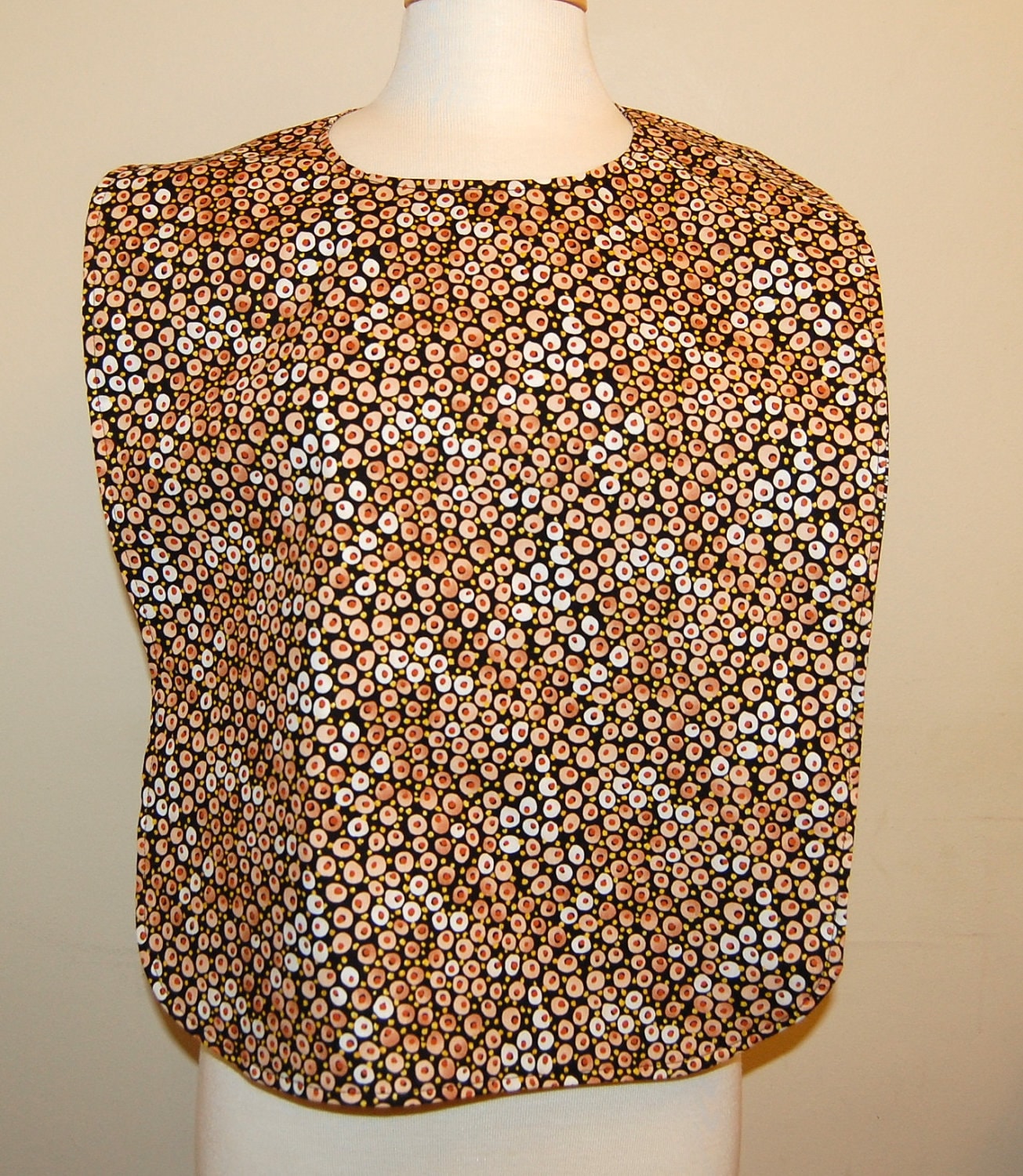 Adult Rib Bib/clothing Protector/make-up Bib, Long Length: White and ...