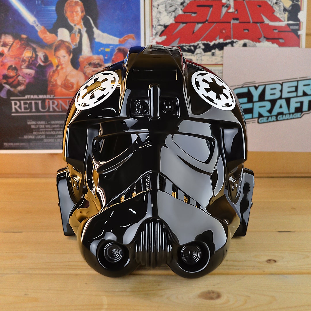 Tie Pilot Black Helmet for Cosplay Galactic Empire Pilot Helmet ...