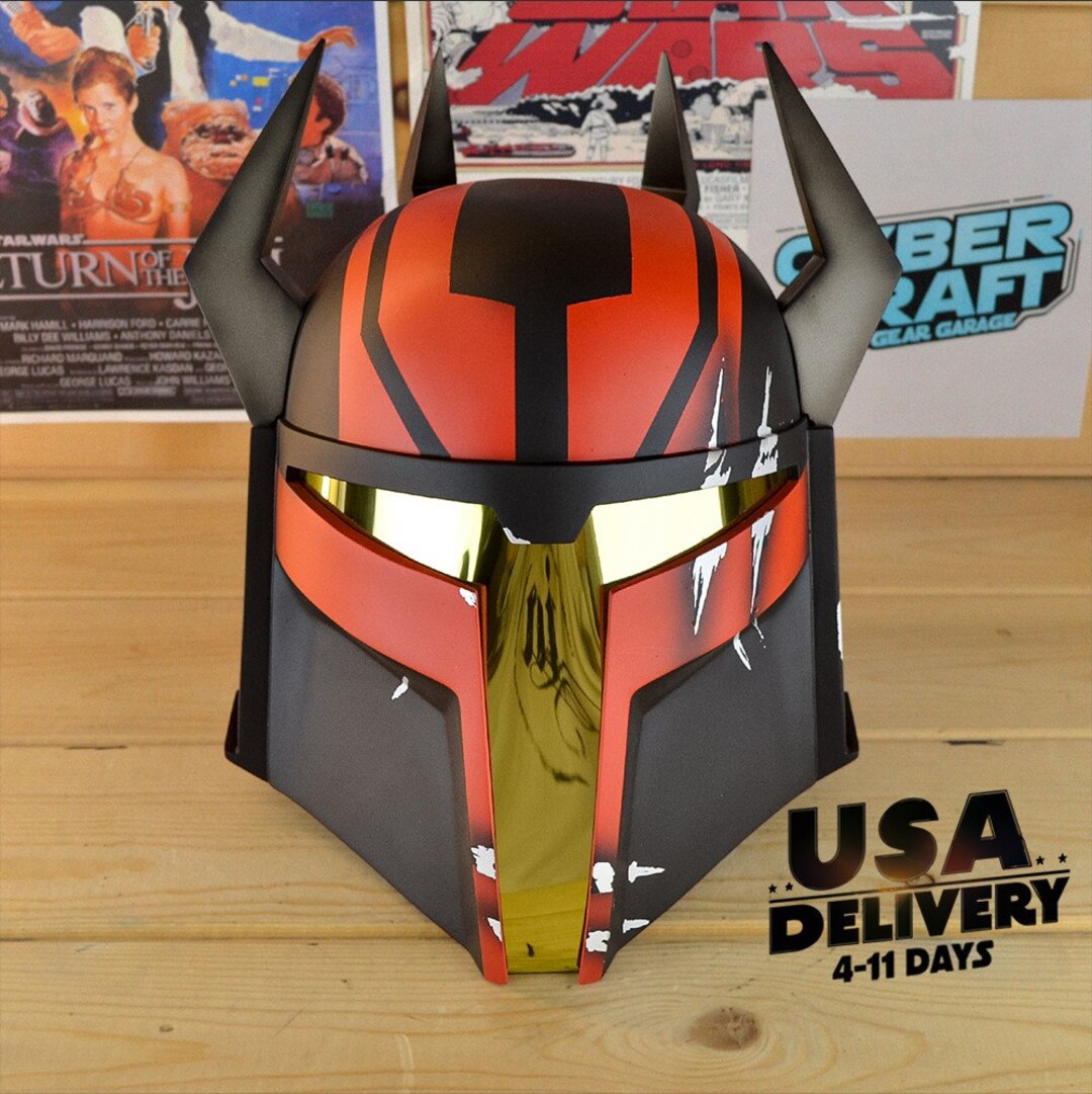 Gar Saxon Helmet for Cosplay Mandalorian Helmet Wearable Star Wars ...
