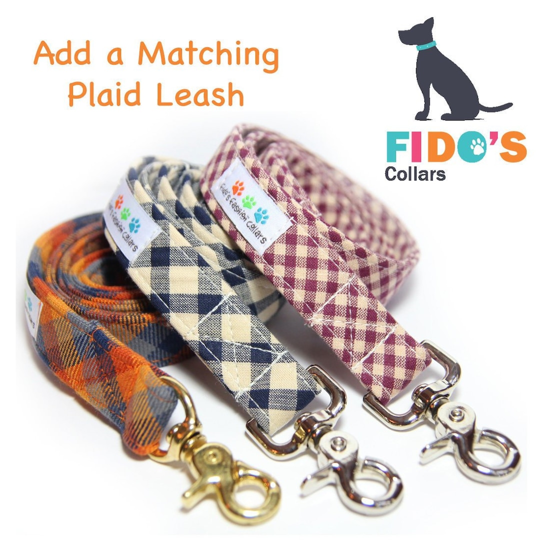 Plaid Dog Leash, Matching Leash for Any Plaid Pattern - Etsy