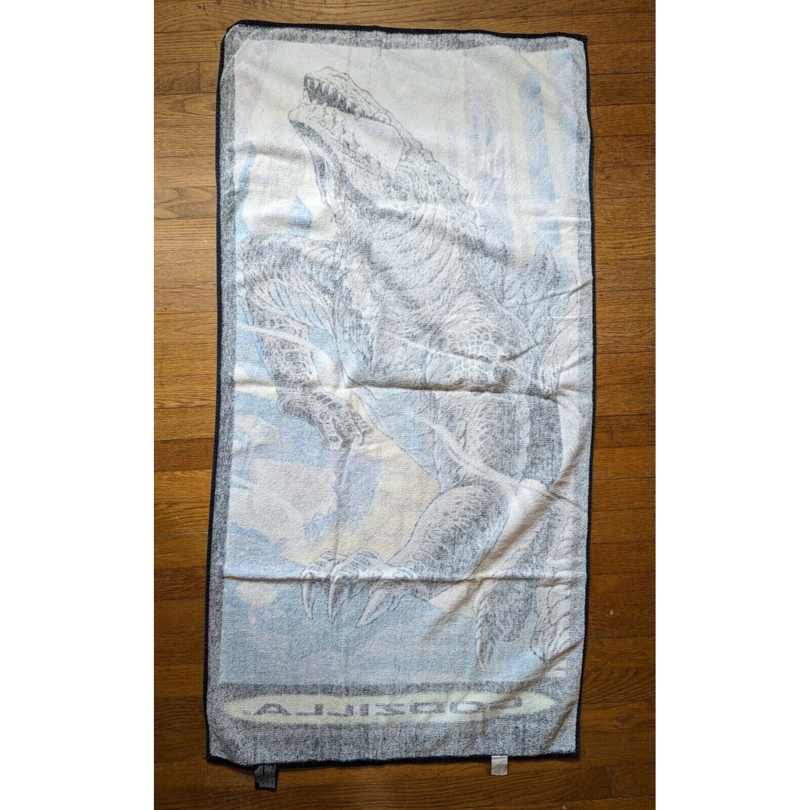 Rare Vintage Godzilla 1998 Movie Beach Bath Full Color Promotion Towel ...