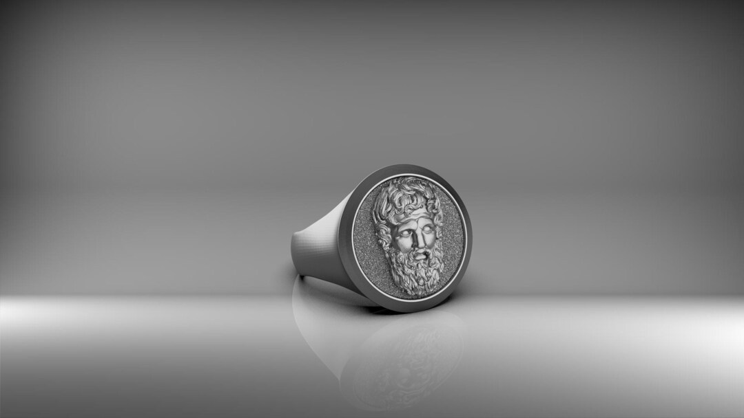 Zeus, Greek Mythology, Greek Ring, Greek Jewelry, Mens Signet Ring ...