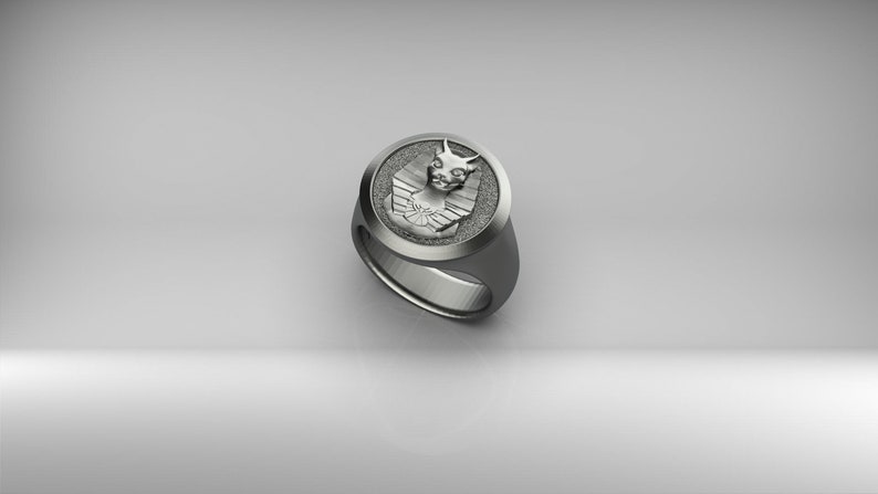 Ancient Egyptian Handmade Bastet Cat Signet Ring for Him, Daughter of ...