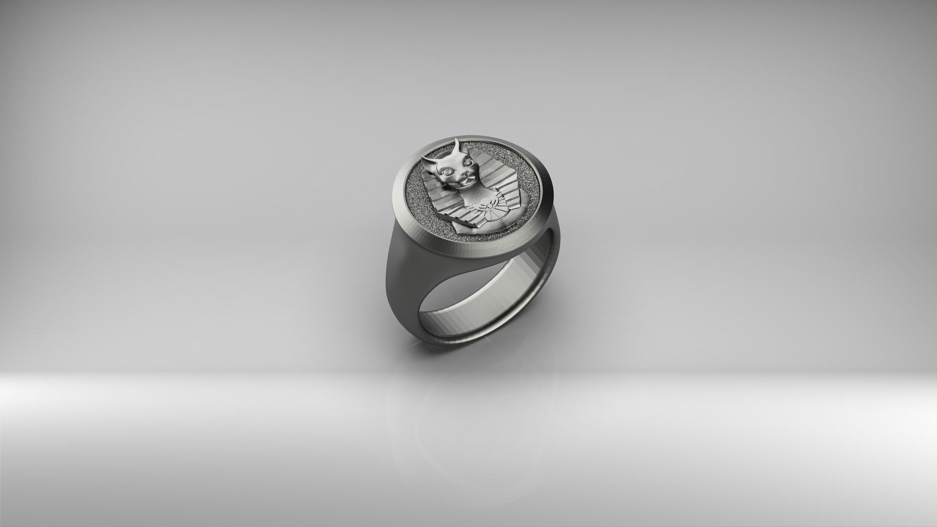 Ancient Egyptian Handmade Bastet Cat Signet Ring for Him, Daughter of ...