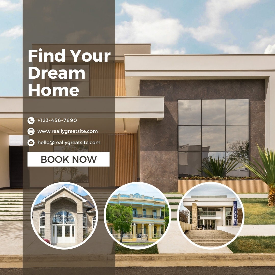 100 Editable and Downloadable Real Estate Templates for IG and Facebook ...