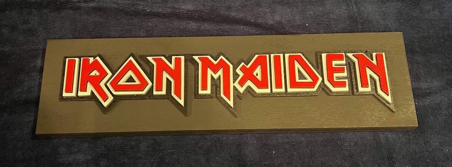 Iron Maiden Band Logo Sign - Etsy
