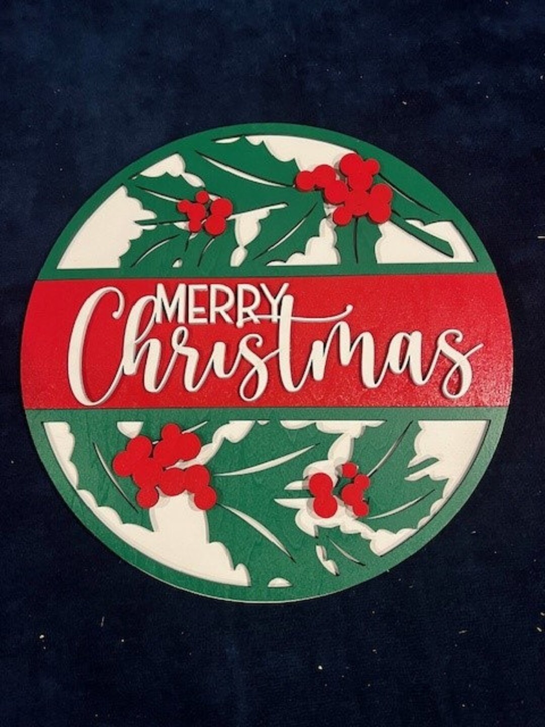 Christmas 12 Round Sign - Etsy