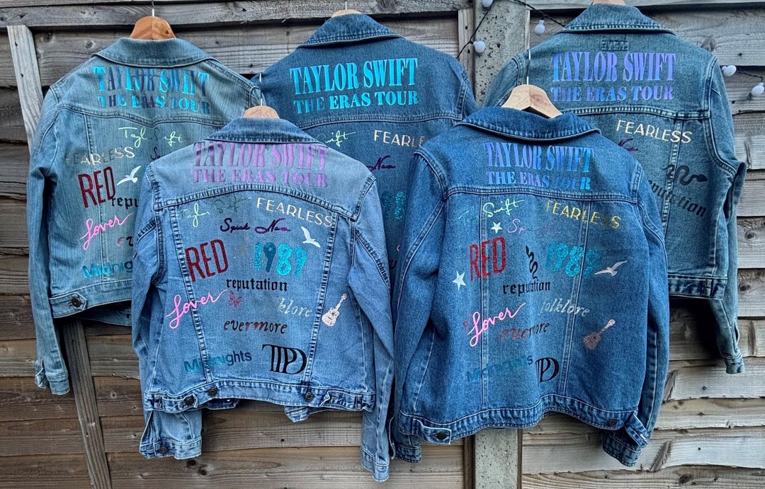 Customised Taylor Swift Denim Jacket, Era's Tour Inspired. - Etsy UK