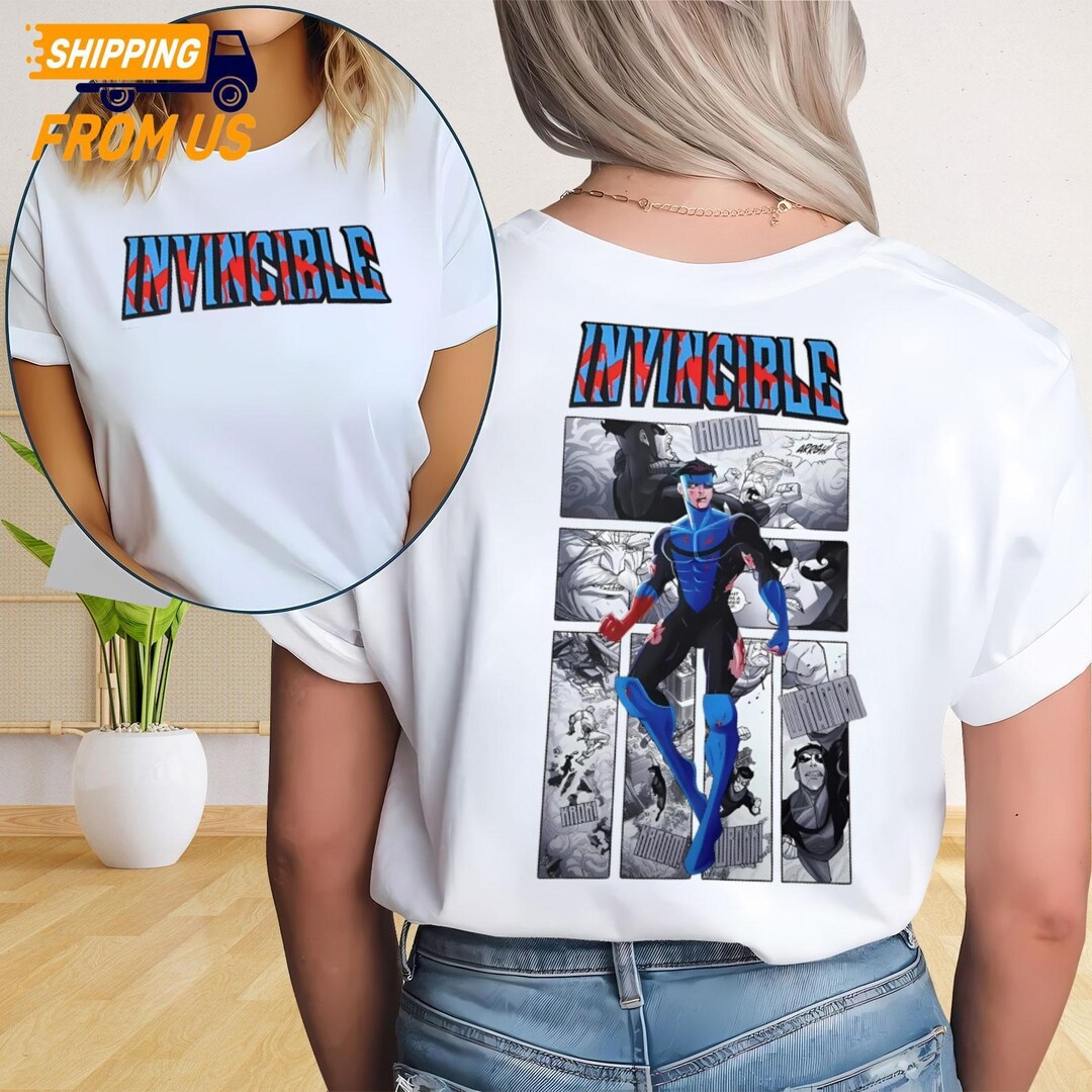Invincible Shirt, Invincible Mark Grayson Sweatshirt, Superhero Graphic ...