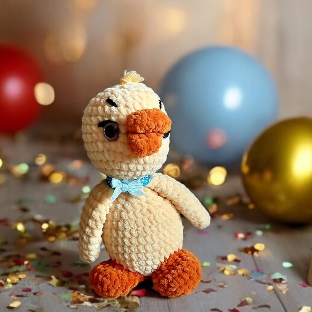 Favorite Children's Toy,small Crochet Duck. Reminder of Childhood ...