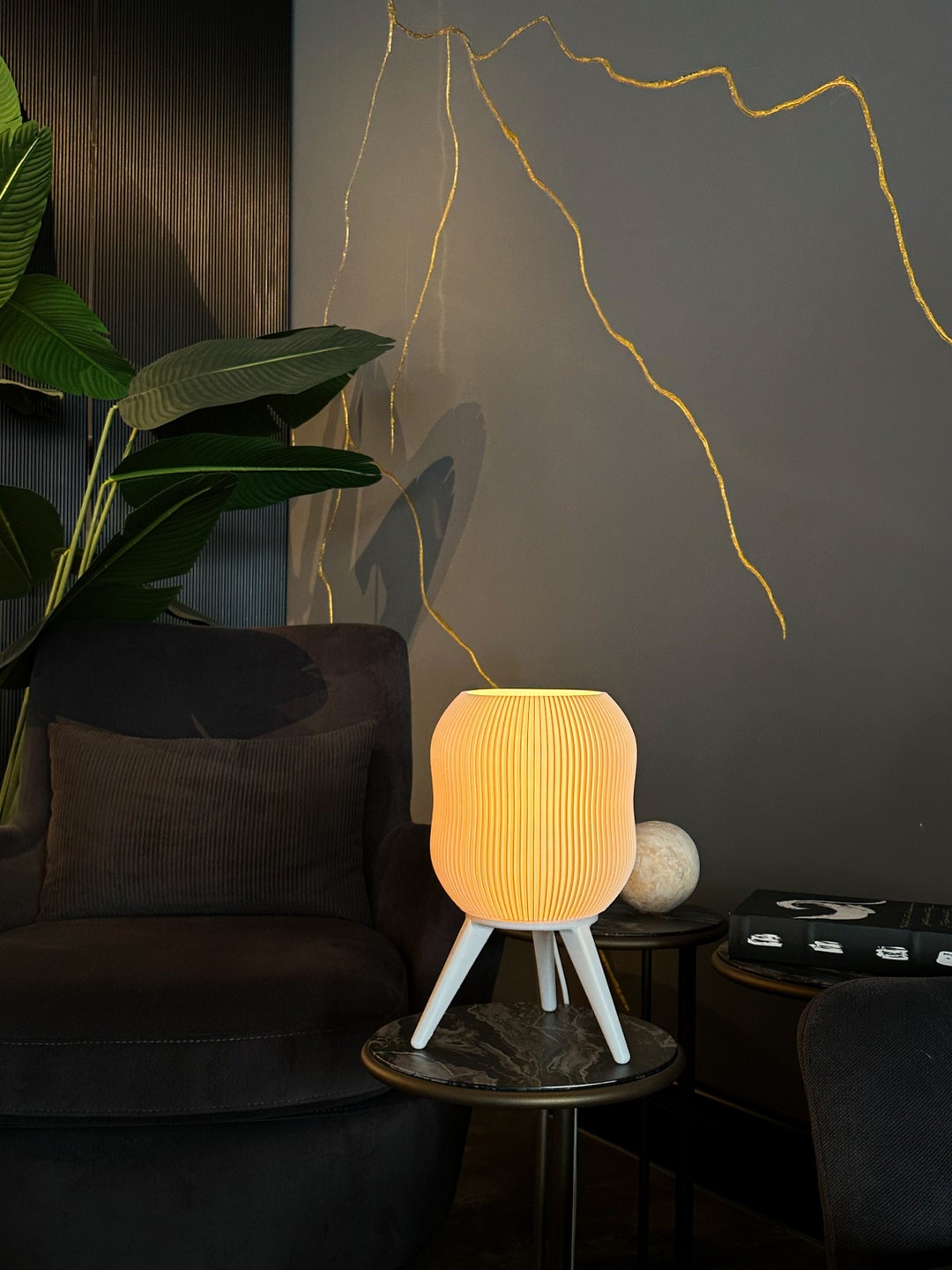 Modern Home Design, Table Lamp, Minimalist 3D Desk Lamp, Unique Desk ...