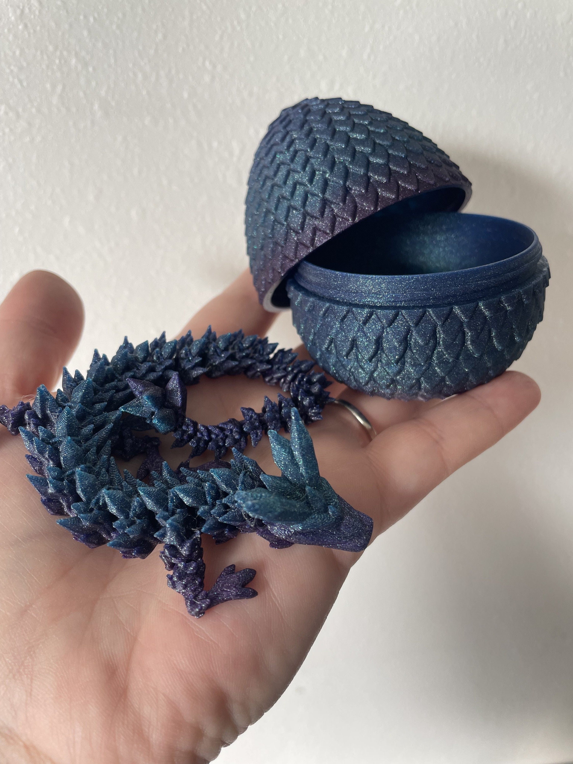 Articulated | Flexible | Baby Crystal Dragon With Egg | Cinderwing ...