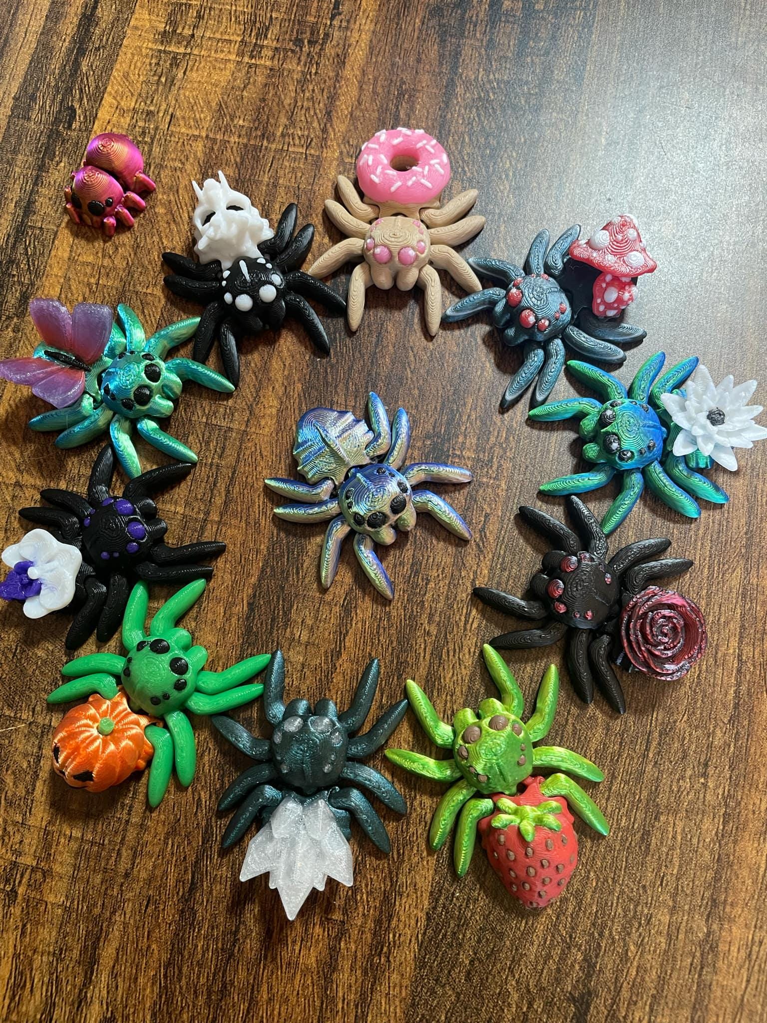 Mystery Jumping Spider Pack |articulated | Flexible | Cinderwing | PLA+ ...