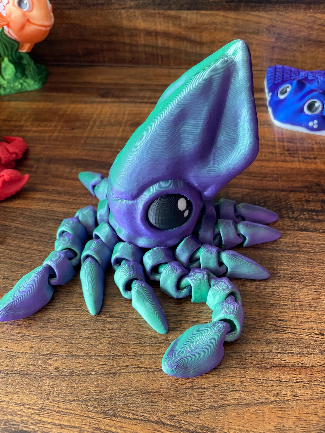 Articulated | Flexible | Squid | Cinderwing | PLA+ Plastic Filament ...