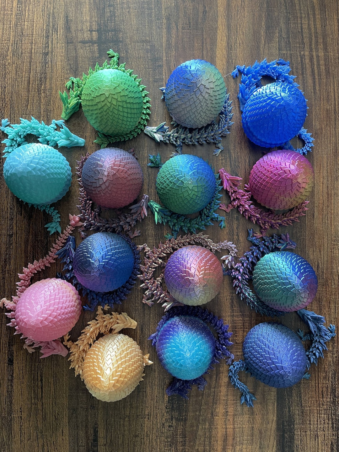 Articulated | Flexible | Baby Crystal Dragon With Egg | Cinderwing ...