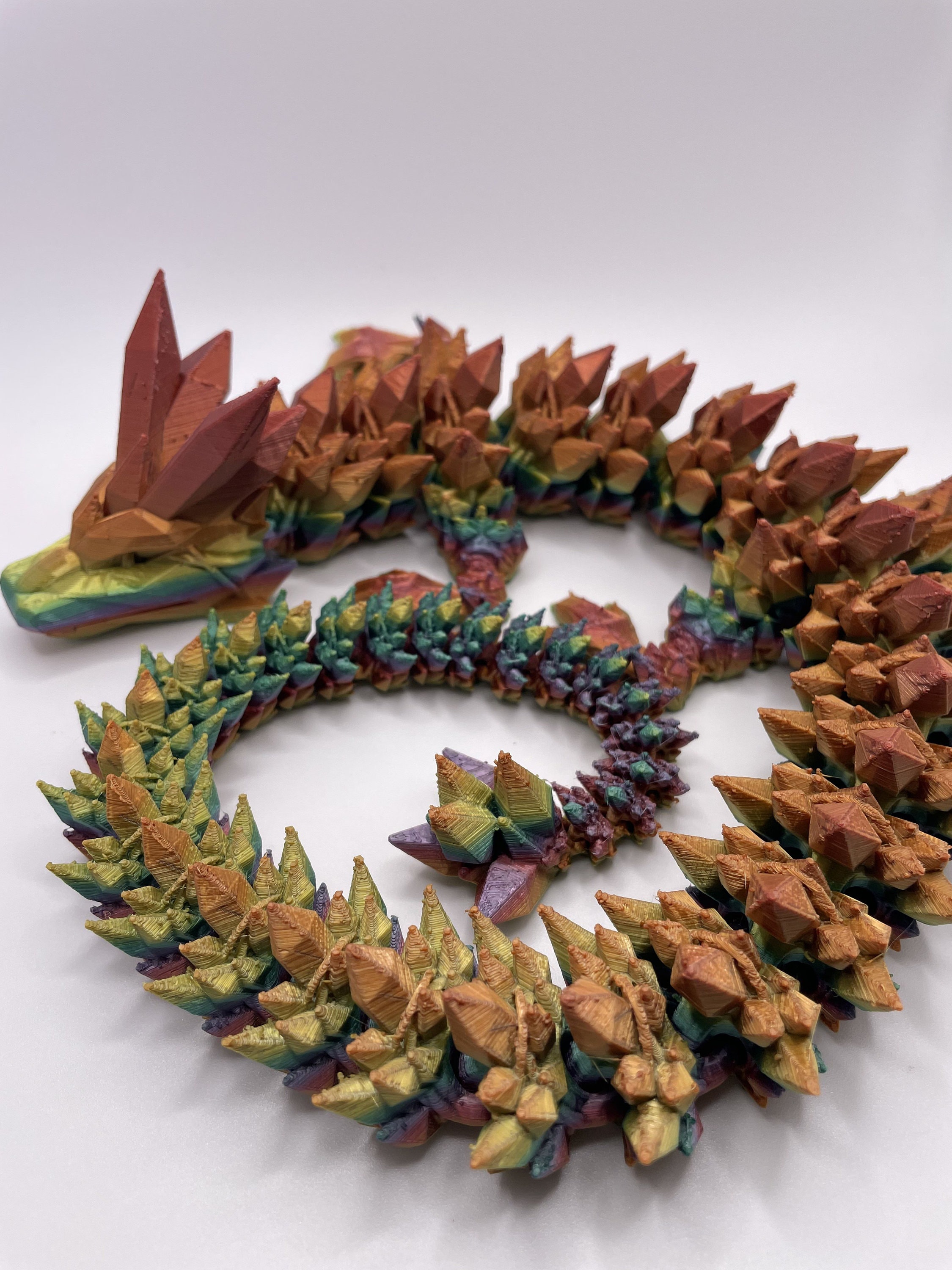 Articulated | Flexible | Crystal Dragon | Cinderwing | PLA+ Plastic ...